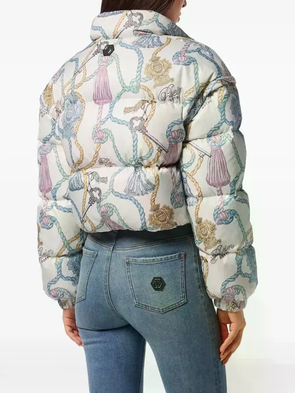 Philipp Plein Printed Puffer Jacket