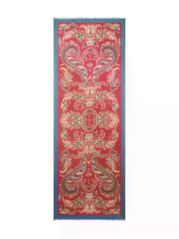 Etro Paisley-print Scarf - Red