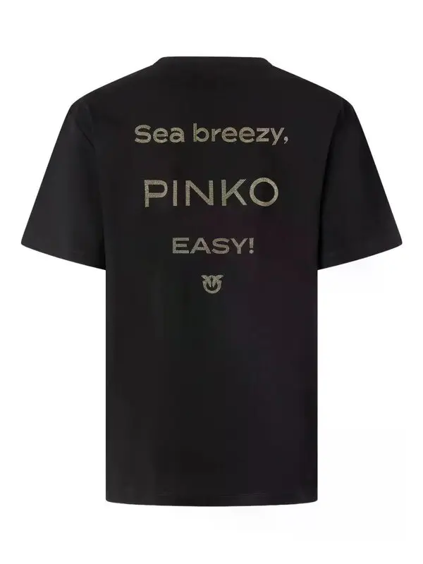Pinko Logo-detail Crew-neck T-shirt