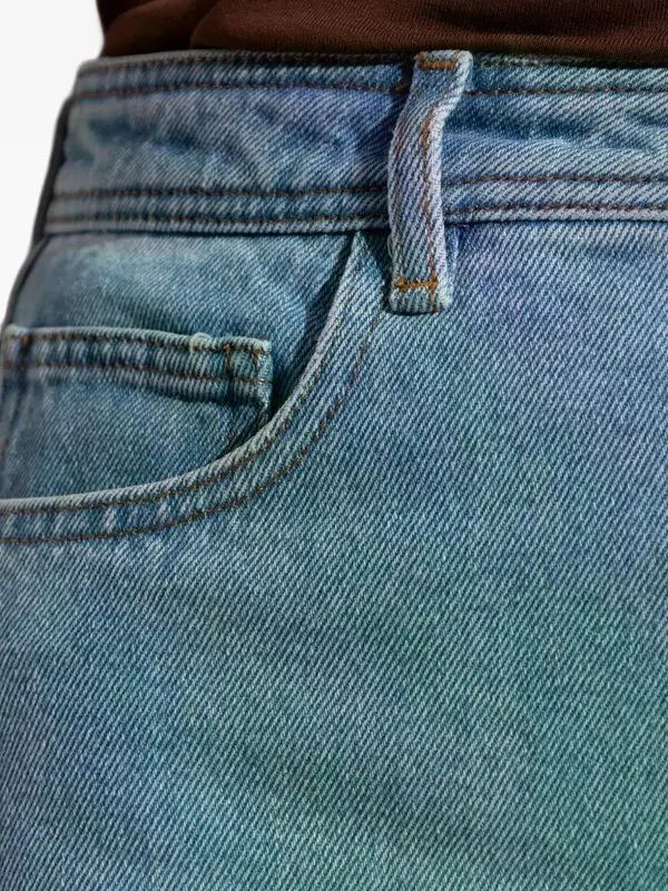 A.p.c. Front-slit Denim Skirt - Blue