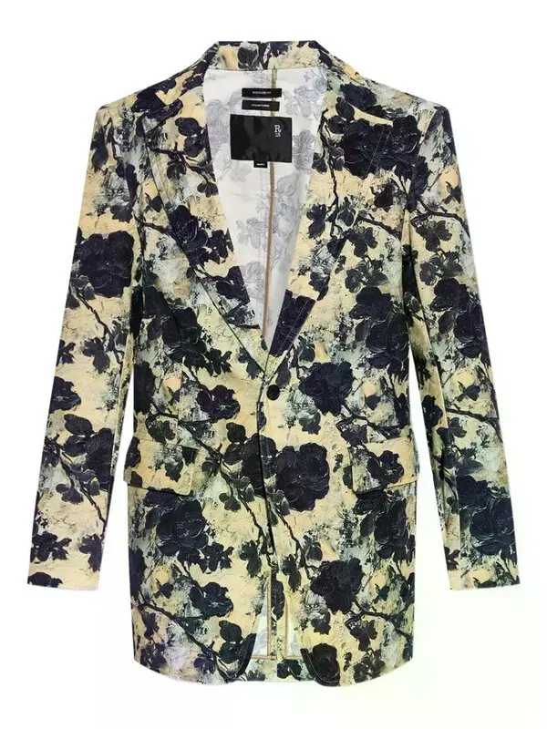 R13 Floral-print Single-breasted Blazer