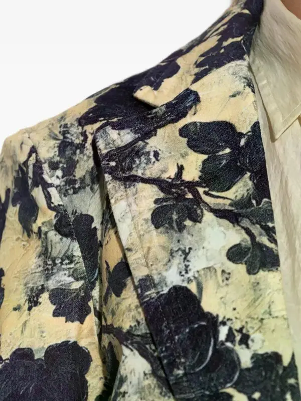 R13 Floral-print Single-breasted Blazer