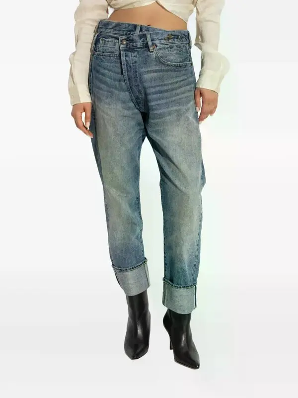 R13 Crossover-waist Jeans