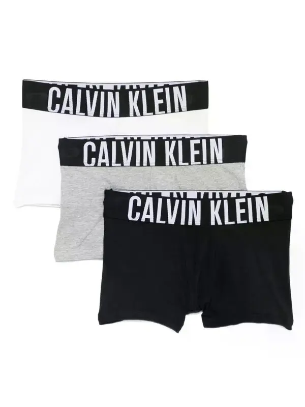 Calvin Klein Logo-waistband Boxers - White