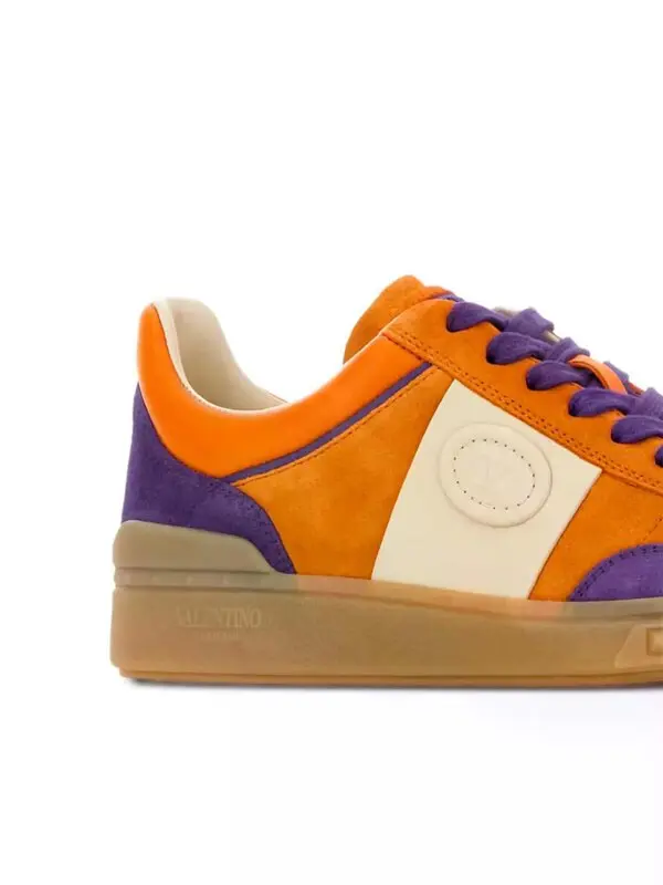 Valentino Garavani Upvillage Suede Leather Sneakers - Orange