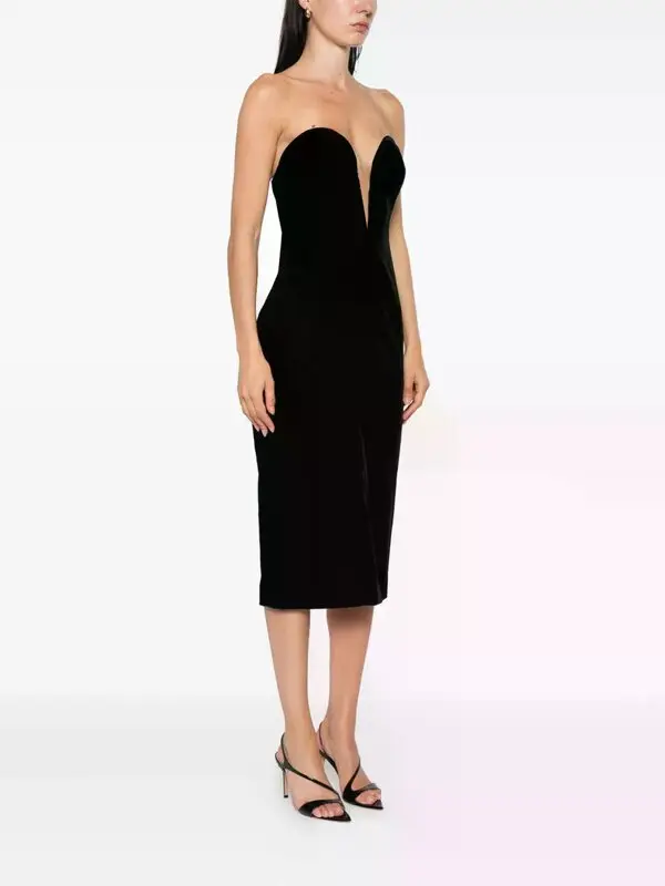 TOM FORD Strapless Midi Dress