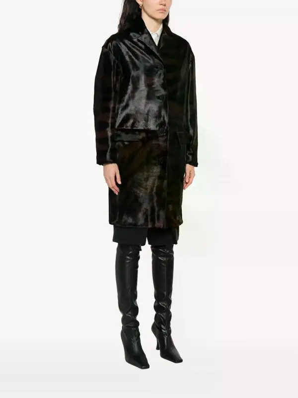 SALVATORE SANTORO Button-fastening Shearling Coat