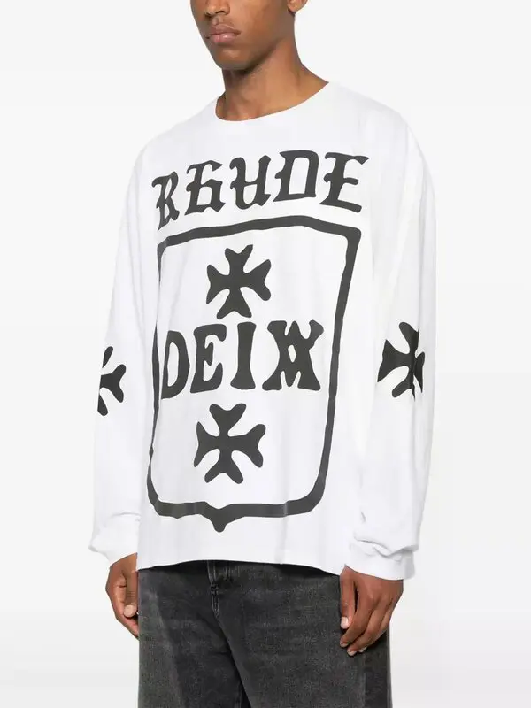 Rhude Logo-print Long-sleeve Sweatshirt