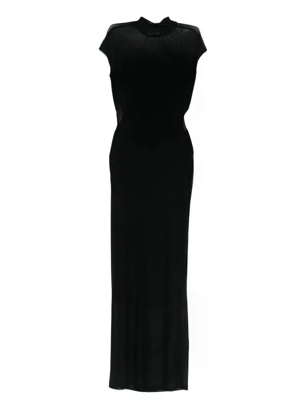 JEAN PAUL GAULTIER Mesh-panelled Maxi Dress