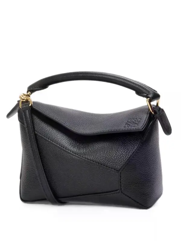 Loewe Mini Puzzle Edge Top-handle Bag - Black