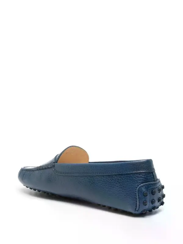 TOD'S Gommino Pebble-grain Leather Loafers