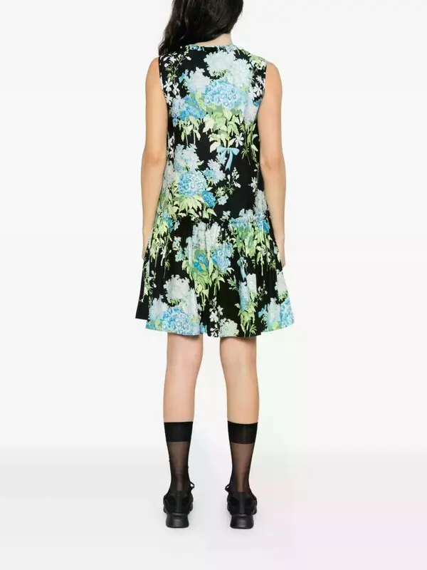 Moschino Floral Ruffled Mini Dress