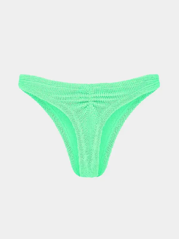 Hunza G Original Crinkle™ Brazilian Bikini Bottom - Crinkle Lime