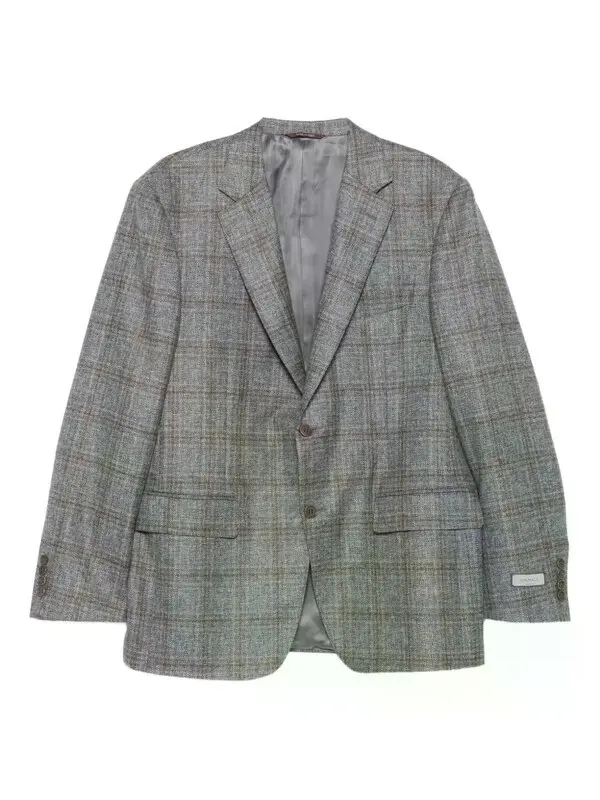 Canali Checked Wool Jacket