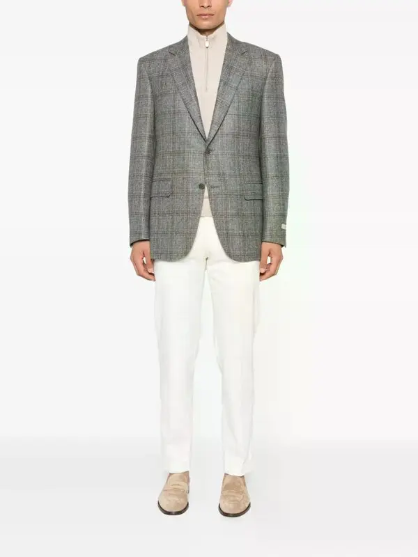 Canali Checked Wool Jacket