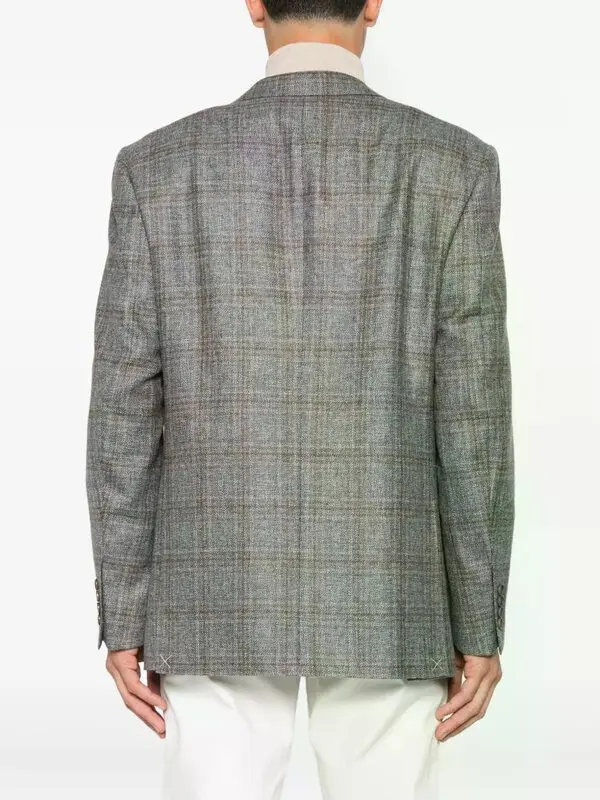 Canali Checked Wool Jacket