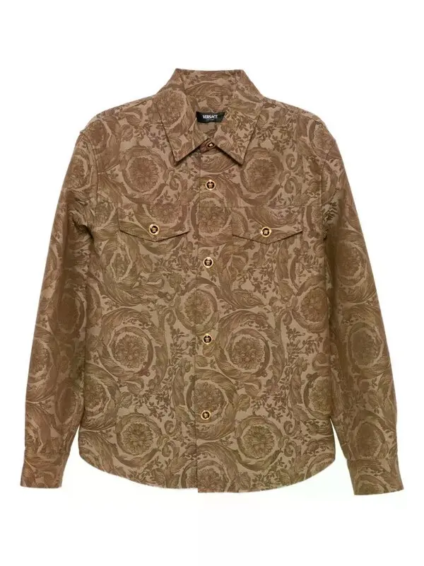 Versace Barocco Jacket - Brown