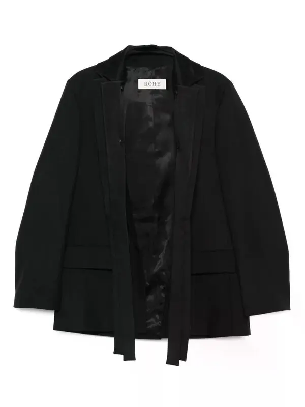 RÓHE Shawl Lapel Wool Jacket