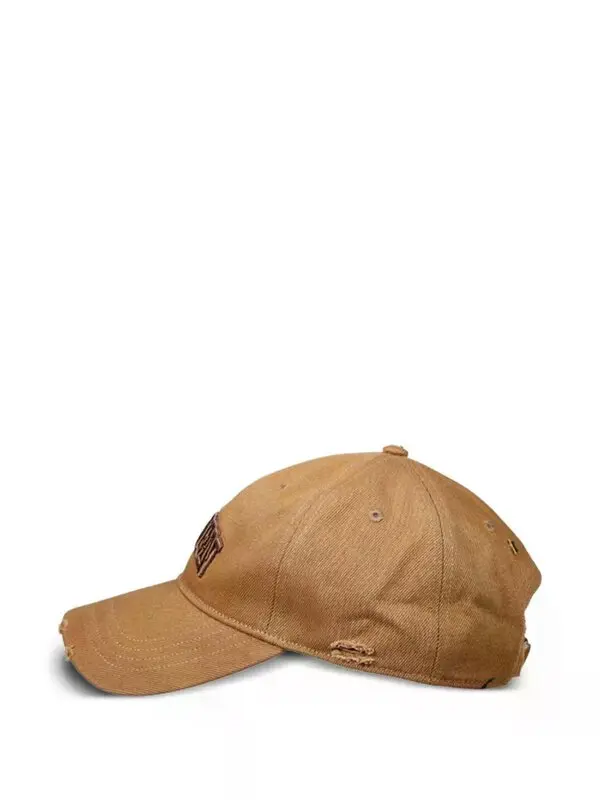 GOLDEN GOOSE Logo-embroidered Distressed Cap