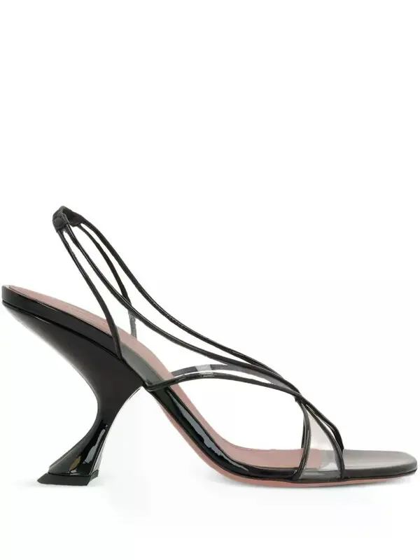 Amina Muaddi 90mm Lena Sculpted-heel Heeled Sandals