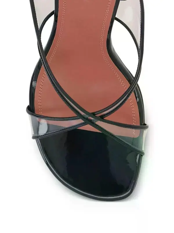 Amina Muaddi 90mm Lena Sculpted-heel Heeled Sandals