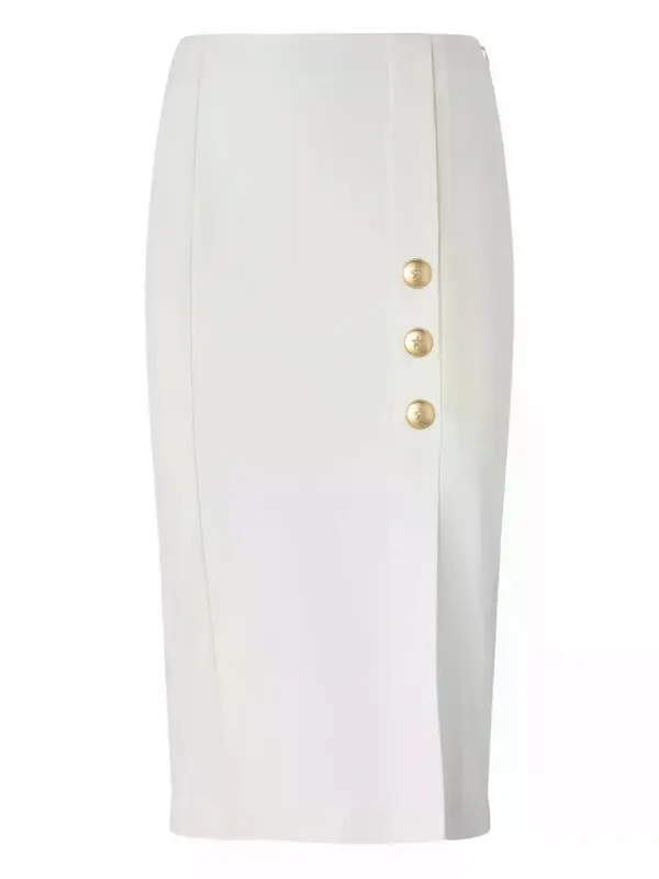Pinko Pencil Skirt With Gold-tone Buttons