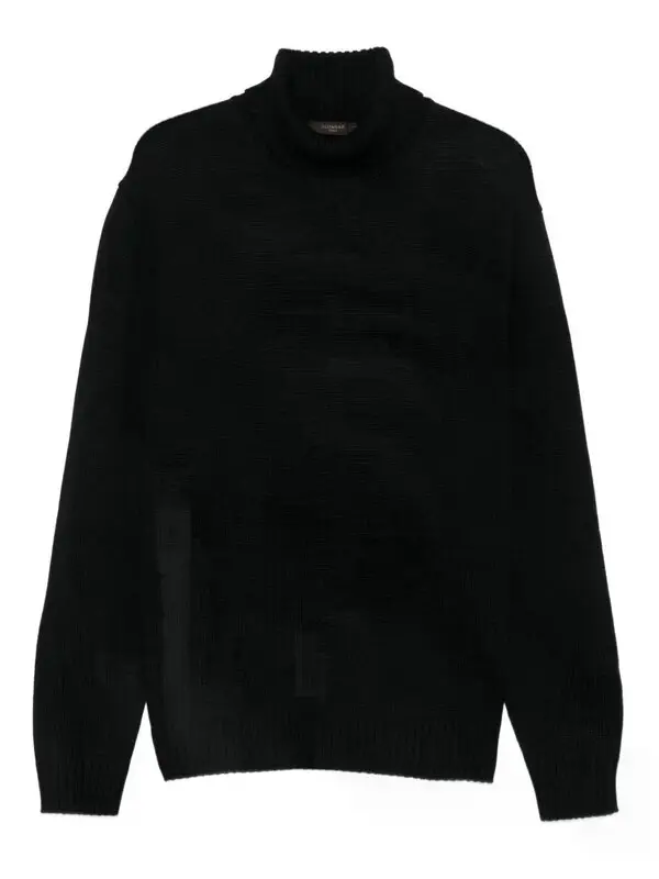 ZANONE Turtleneck Wool Sweater - Black