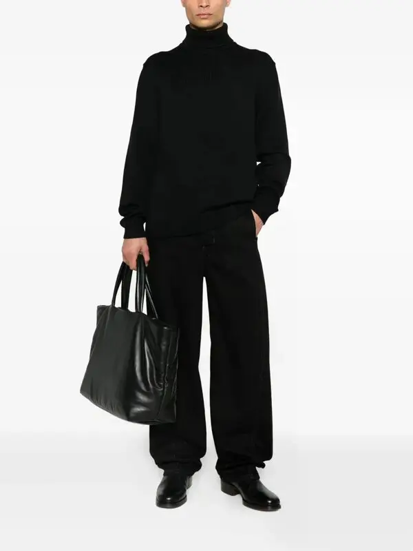 ZANONE Turtleneck Wool Sweater - Black