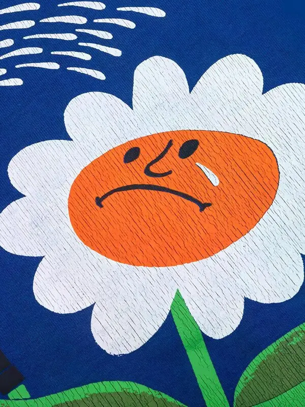 EMOTIONALLY UNAVAILABLE Flower-graphic Crew-neck Sweater