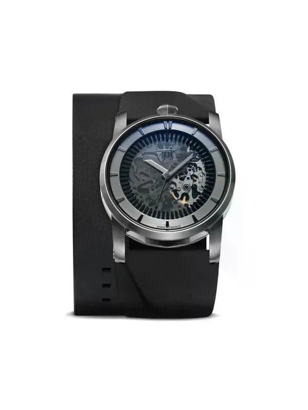 FOB PARIS Skeleton 42mm Watch - Grey