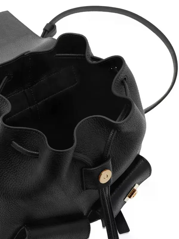 FERRAGAMO Mini Leather Backpack - Black