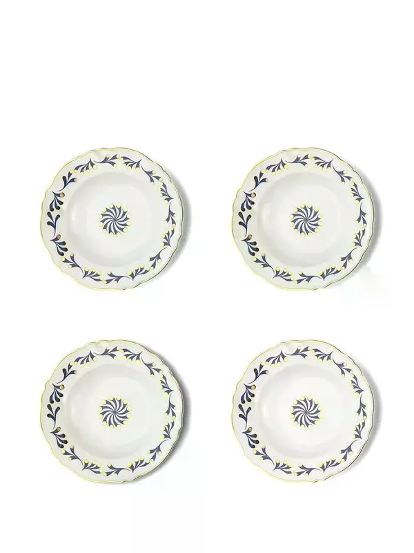 BITOSSI HOME Marine-print Deep Plate - White