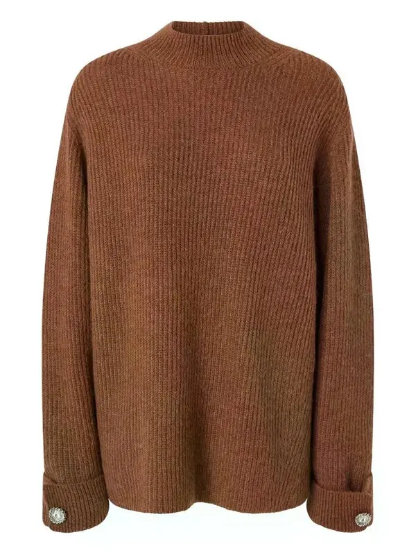 Pinko Ribbed-cuff Panelled Sweater