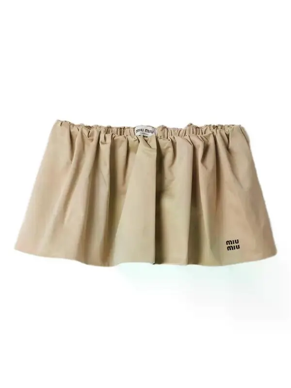 Miu Miu Elasticated-waist Mini Skirt