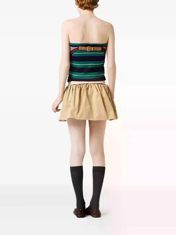 Miu Miu Elasticated-waist Mini Skirt