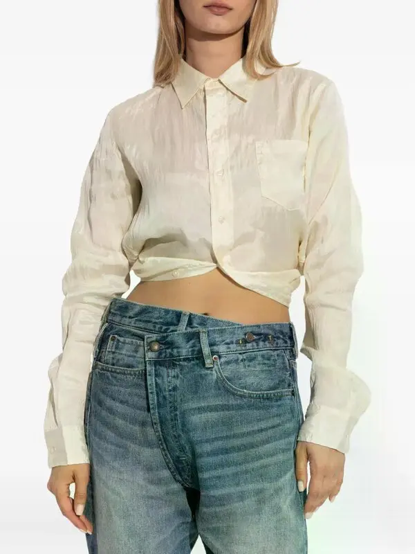 R13 Long-sleeve Shirt - Neutrals