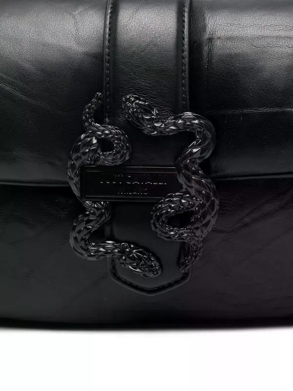 Just Cavalli Snake Buckle Shoulder Bag