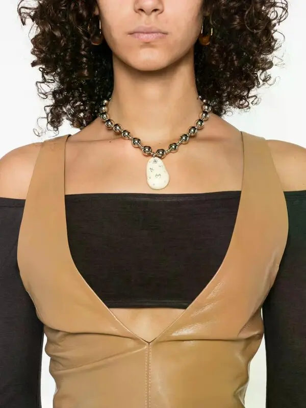 Nanushka Ferr Halterneck Leather Top