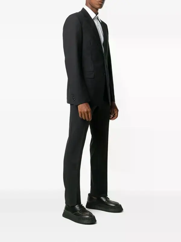 Prada Single Breasted Wool And Mohair Suit