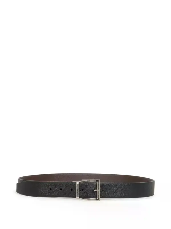 Prada Leather Reversible Belt - Black