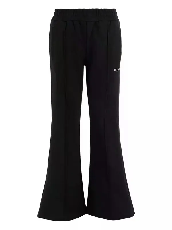 Pinko Logo-embroidered Flared Trousers