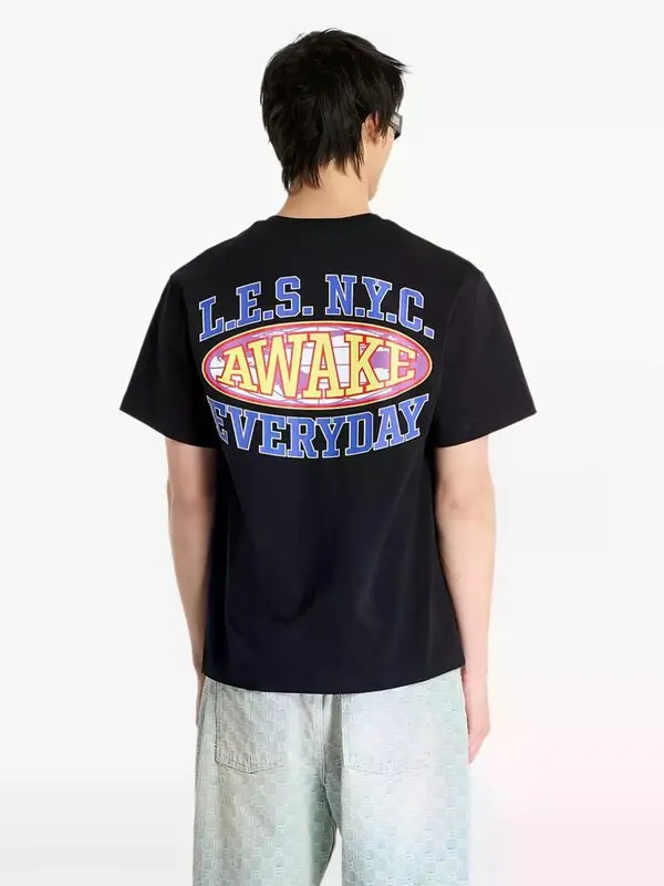 AWAKE NY Oval-logo T-shirt