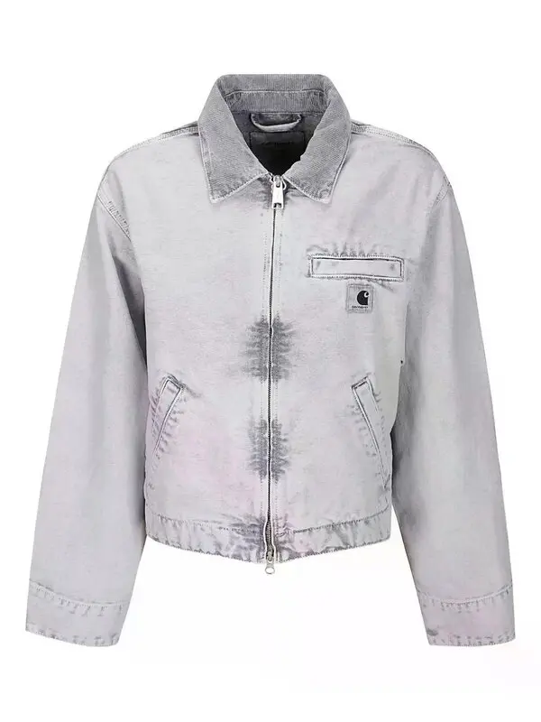 Carhartt Work In Progress Emery Zip-front Cropped Jacket - Grey