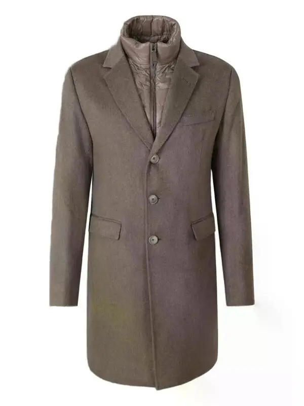 Herno Layered Coat - Neutrals