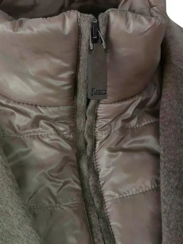 Herno Layered Coat - Neutrals