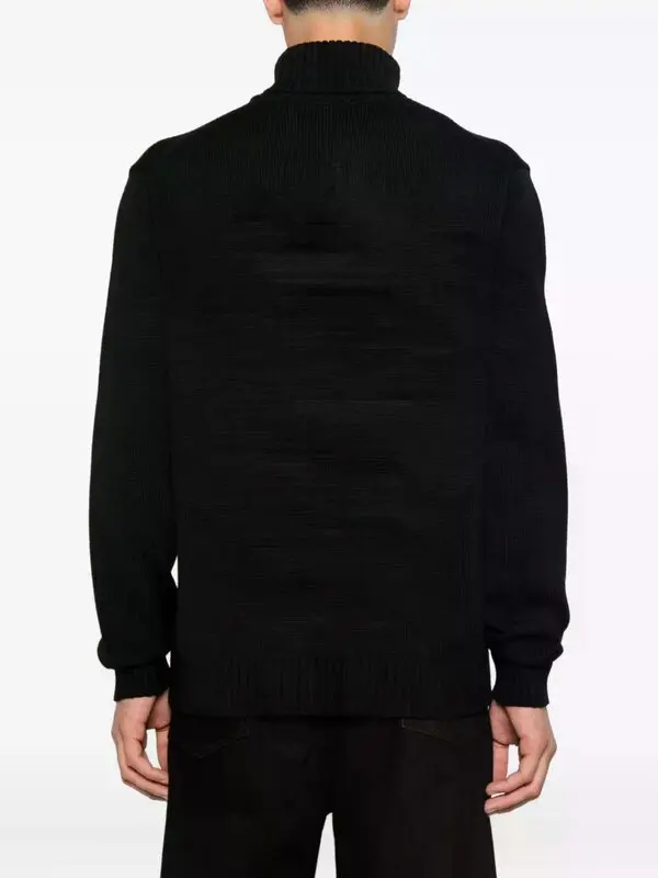 ZANONE Turtleneck Wool Sweater - Black