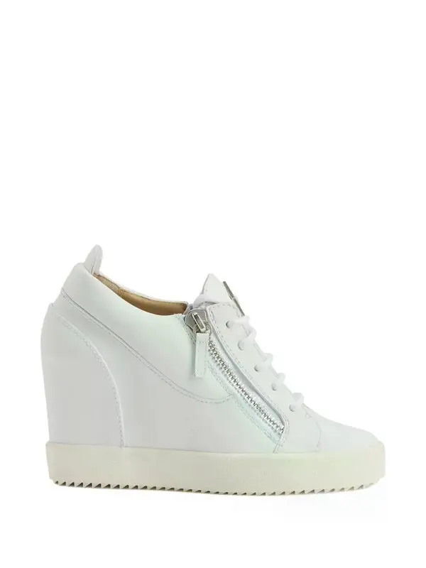 GIUSEPPE ZANOTTI Addy Wedge Zip Sneakers - White