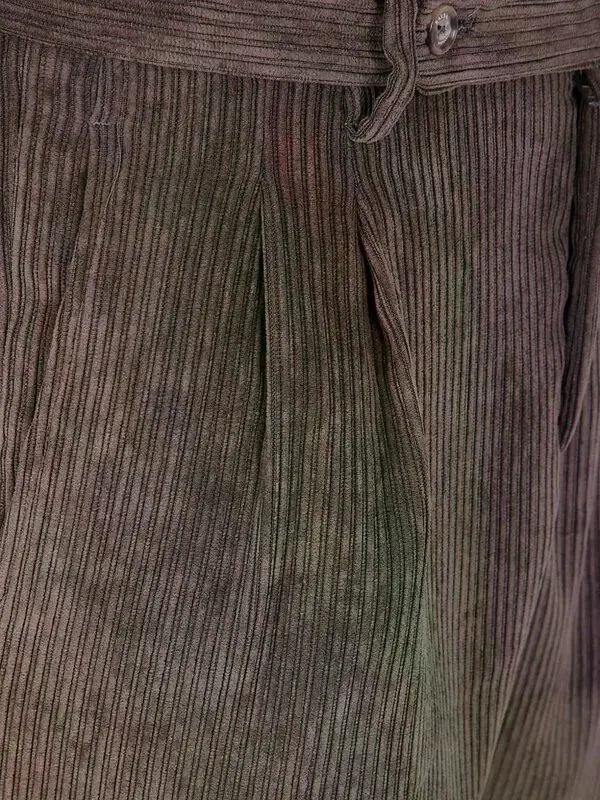 BARBA NAPOLI Pleated Corduroy Trousers