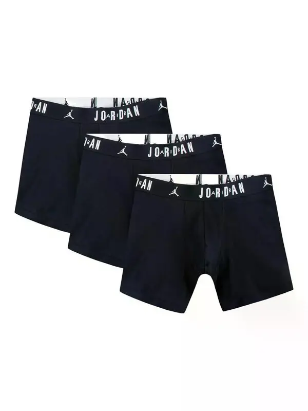 JORDAN Logo-waistband Boxers - Black