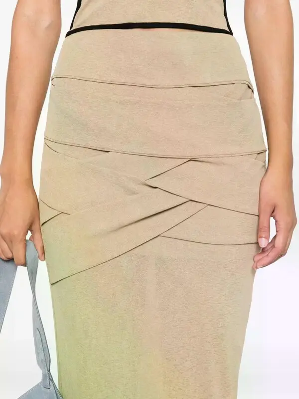 Nanushka Draped-panel Maxi Skirt